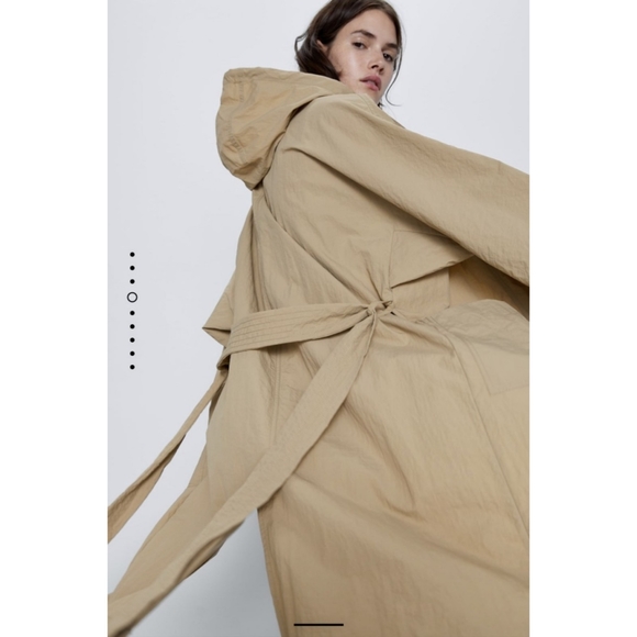 Zara | Jackets & Coats | Zara Trench Coat With Hood | Poshmark